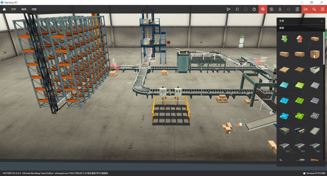当前作品factory io 生产线控制 及 立体仓库+电梯控制 factory io场景下载属于FactoryIO场景一级分类下的国外网友 ...