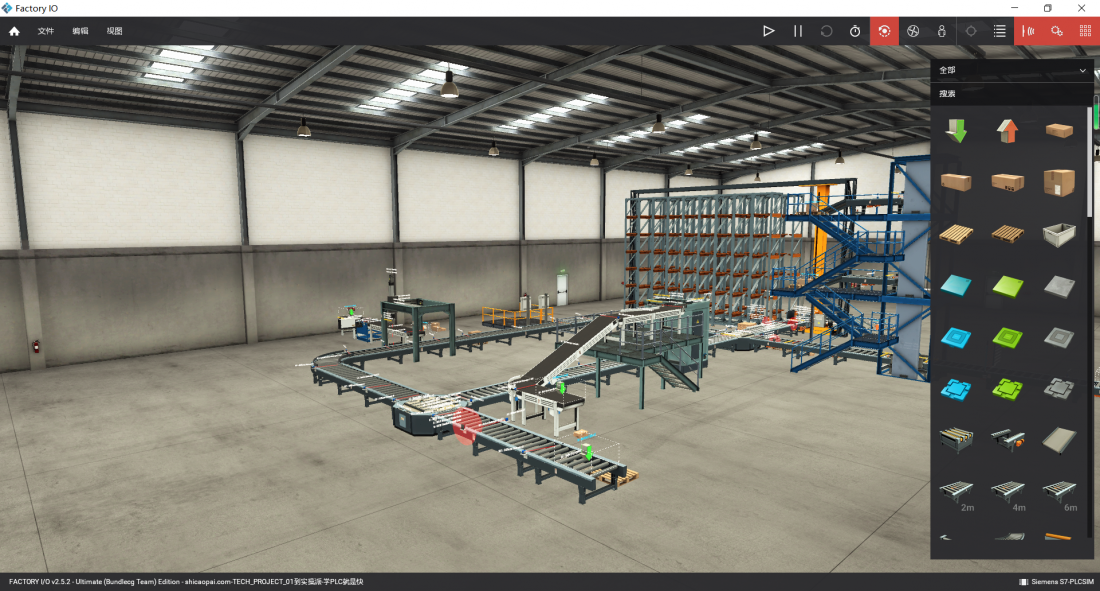 当前作品factory io 生产线控制 及 立体仓库+电梯控制 factory io场景下载属于FactoryIO场景一级分类下的国外网友 ...