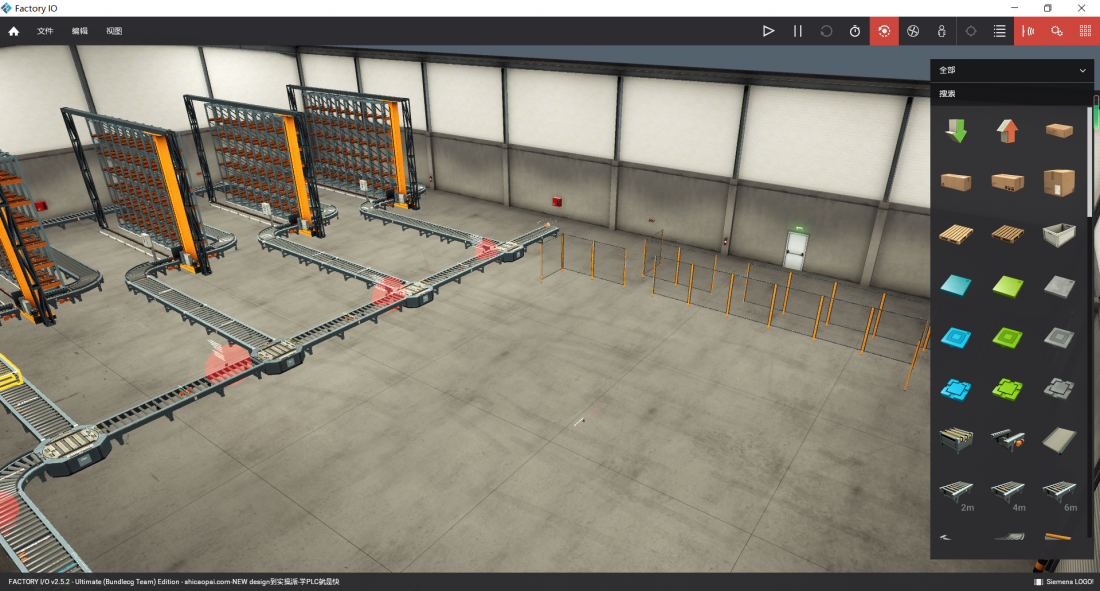 当前作品立体仓库与传送带-RFID识别-factory io 场景下载属于FactoryIO场景一级分类下的国外网友分享二级分类下的国外网友 ...
