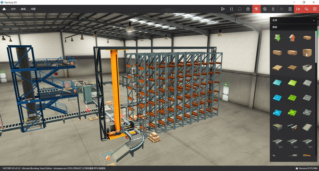 当前作品factory io 生产线控制 及 立体仓库+电梯控制 factory io场景下载属于FactoryIO场景一级分类下的国外网友 ...
