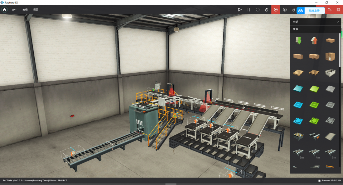 当前作品分拣站factory io场景下载-π³实操派-shicaopai.com属于FactoryIO场景一级分类下的国外网友分享二级分类下 ...